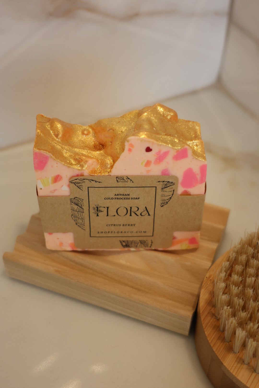 Flora Artisan Cold Process Soap - Citrus Berry | Flora Home & Gardens